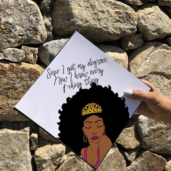 Graduation Cap Topper African American - Etsy