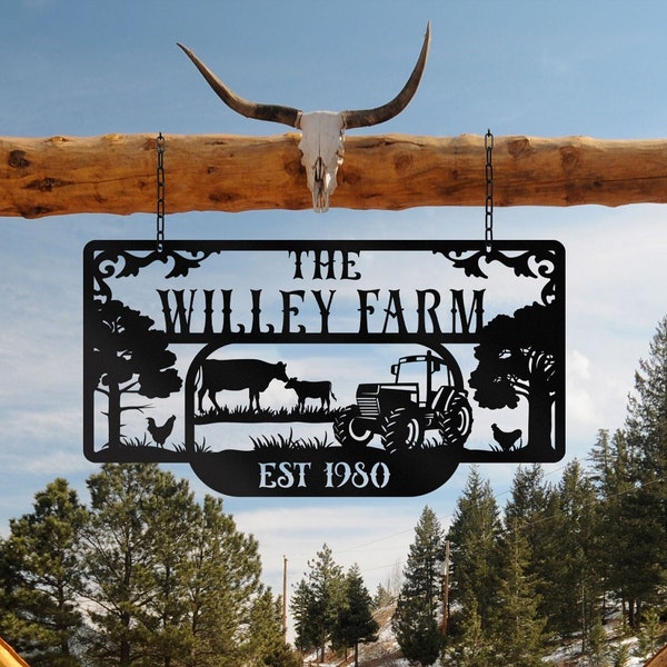 Custom Farm Sign - Etsy