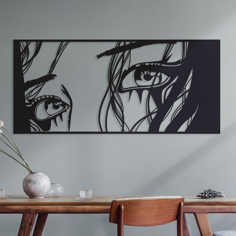 Face Metal Wall Art - Etsy