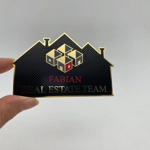 Custom Real Estate Metal Business Cards: Stainless Steel, Personalized ...