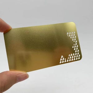 Custom Gold Metal Business Cards: Stainless Steel Personalized Visiting ...