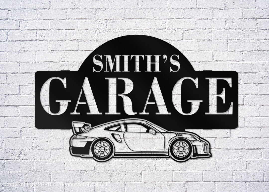 Porsche Garage Sign, Custom Garage Sign, Metal Garage Sign, Porsche ...