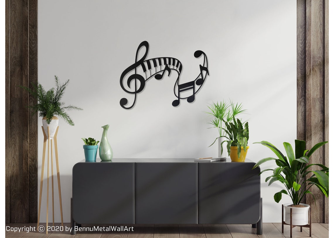Metal Music Note Wall Art Metal Music Notes Wall Decor Music - Etsy UK