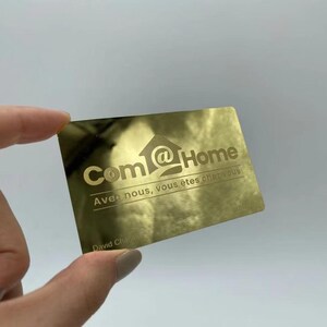 Custom Gold Metal Business Cards: Stainless Steel Personalized Visiting ...