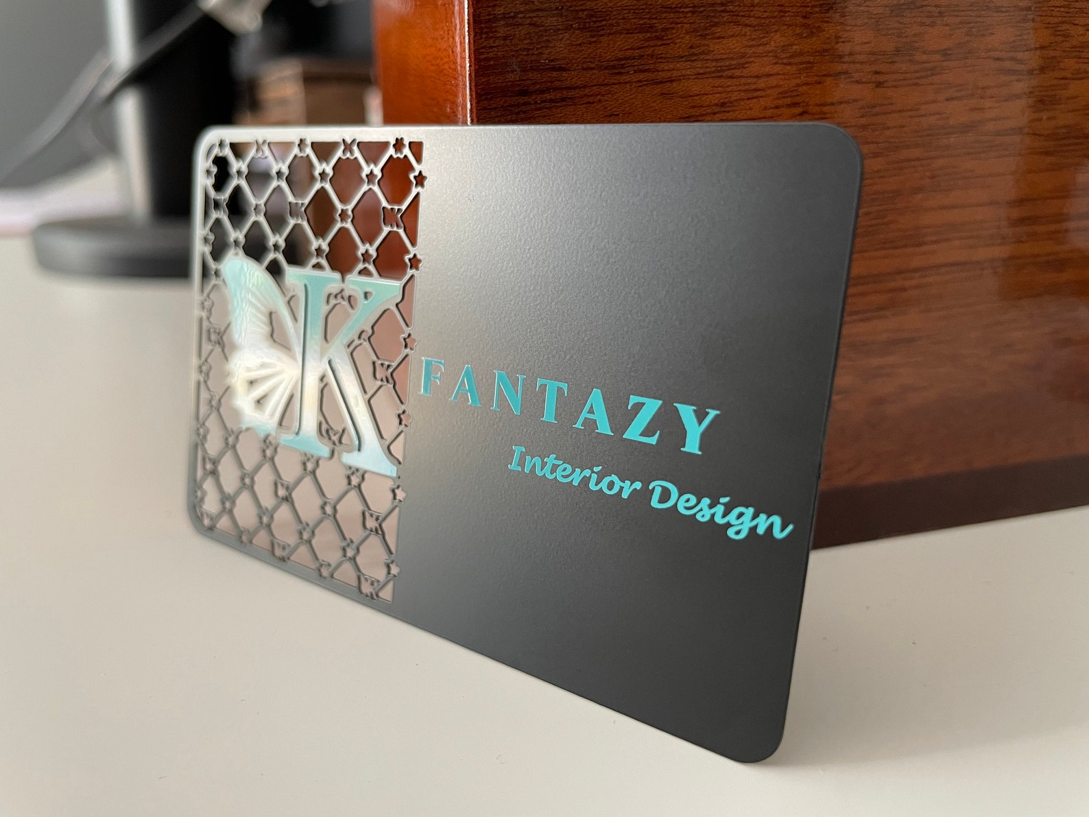 Custom Metal Business Cards: Stainless Steel, Architect Design - Etsy