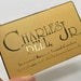 Personalized Gold Metal Business Card: Custom Stainless Steel - Etsy