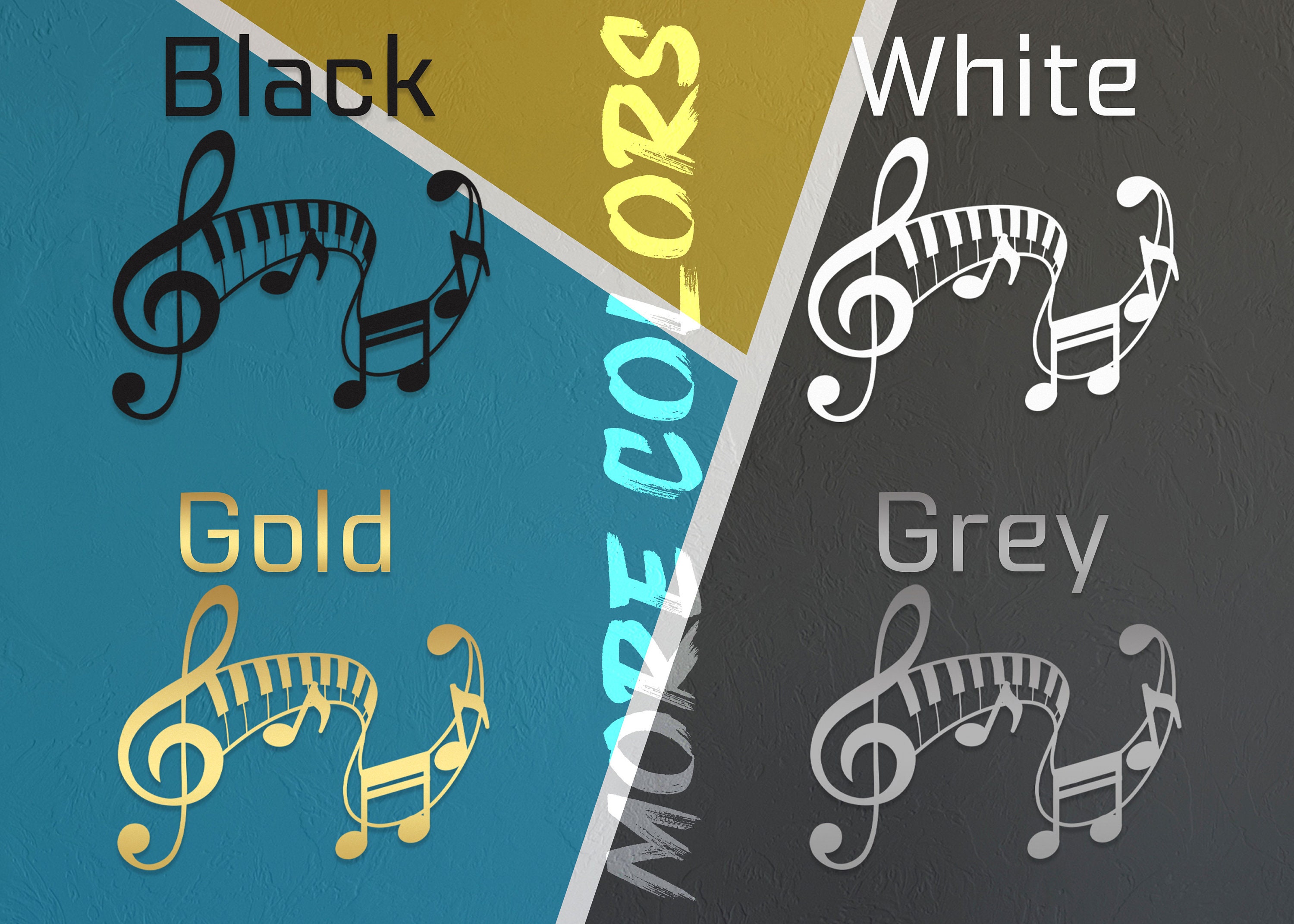 Metal Music Note Wall Art Metal Music Notes Wall Decor Music - Etsy UK