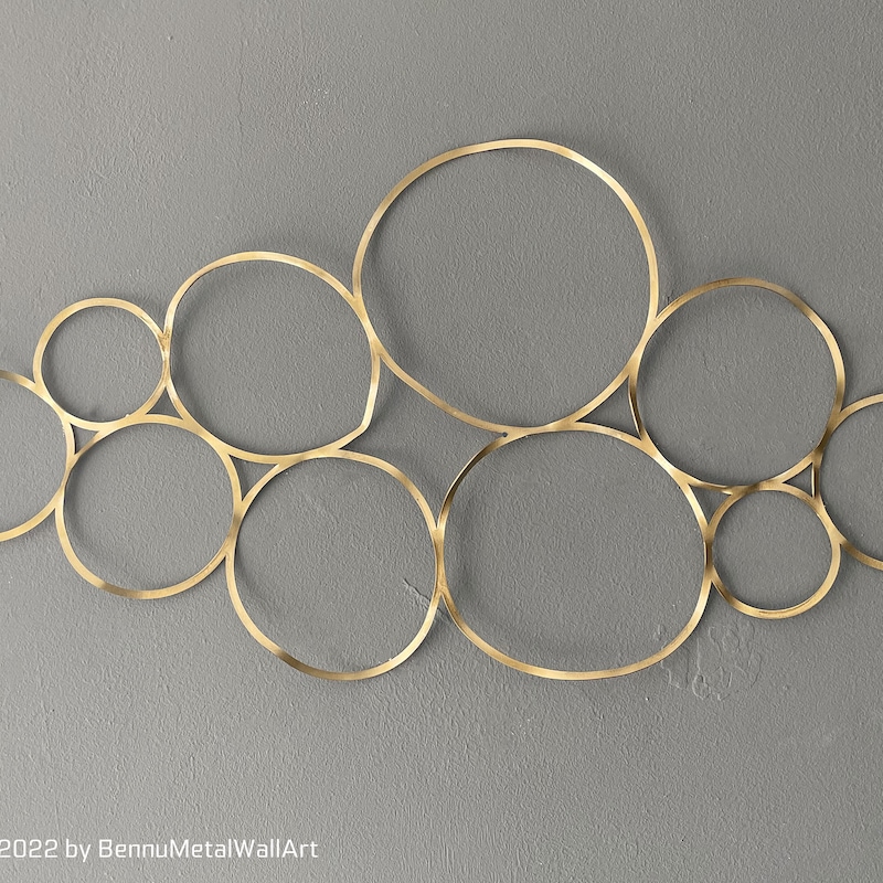 Gold Circle Wall Decor - Etsy