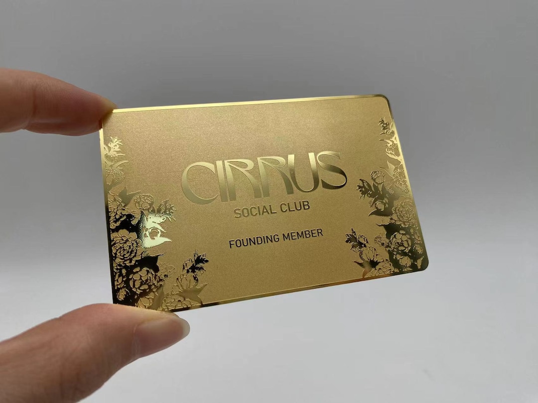 Gold Member Card, Metal Personalized Member Cards, Executive Member ...
