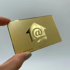 Custom Gold Metal Business Cards: Stainless Steel Personalized Visiting ...