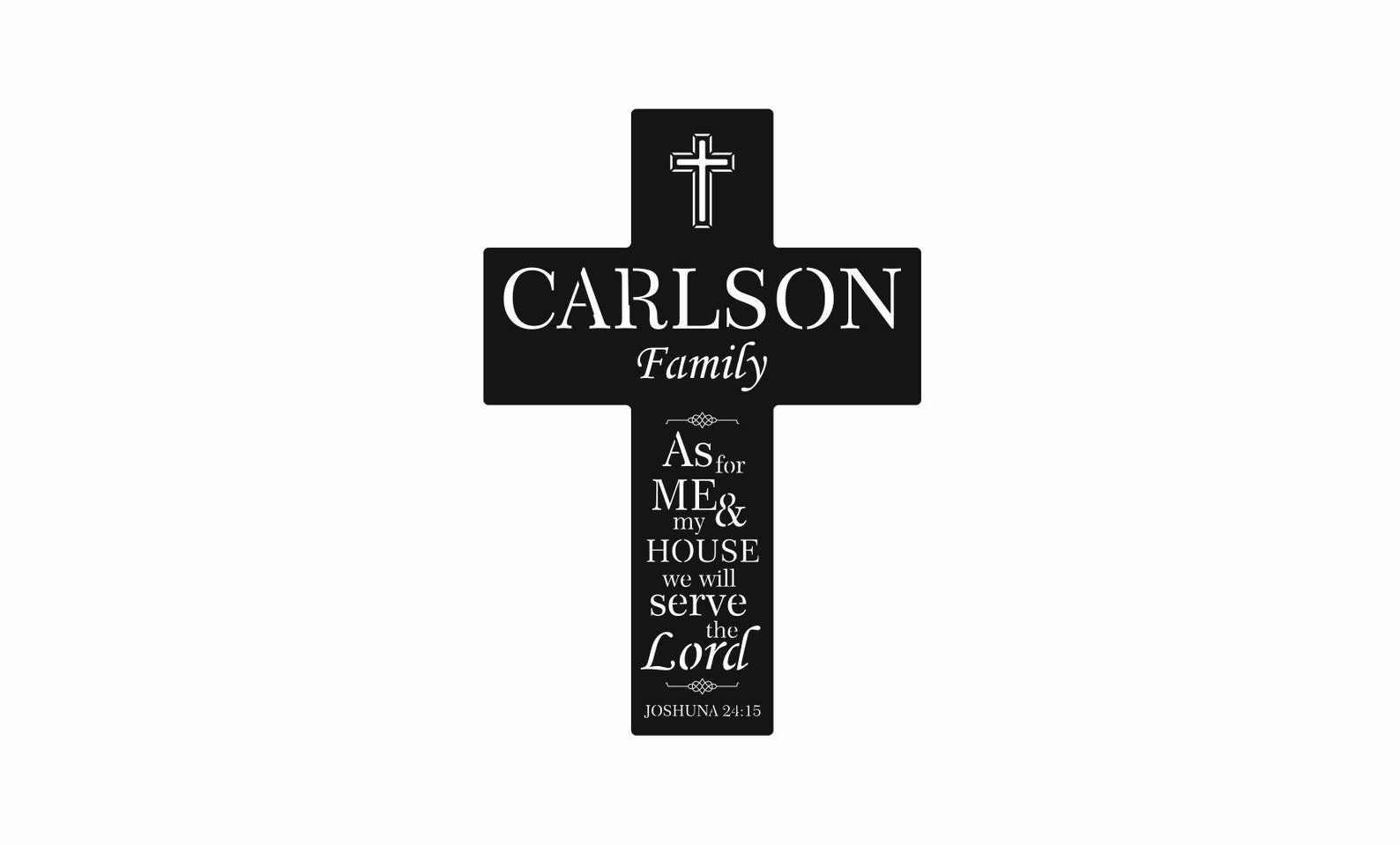 Cross Metal Name Sign Split Letter Name Sign Personalized | Etsy