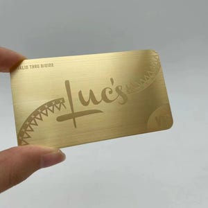 Custom Gold Metal Business Cards: Stainless Steel Personalized Visiting ...