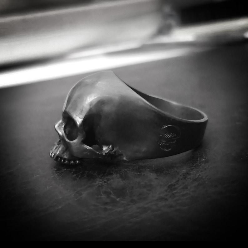 Silver Skull Ring No Lower Jaw Skull Rings for Women 925 - Etsy