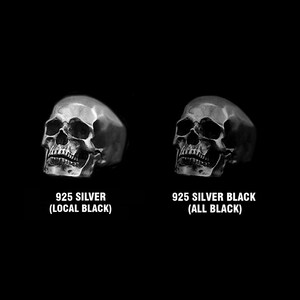 Silver Scar Skull Rings Unique Scar Design for Men and Women Custom ...