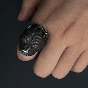 Pitbull Ring Unique Handcrafted Sterling Silver Pitbull Rings - Pitbull ...
