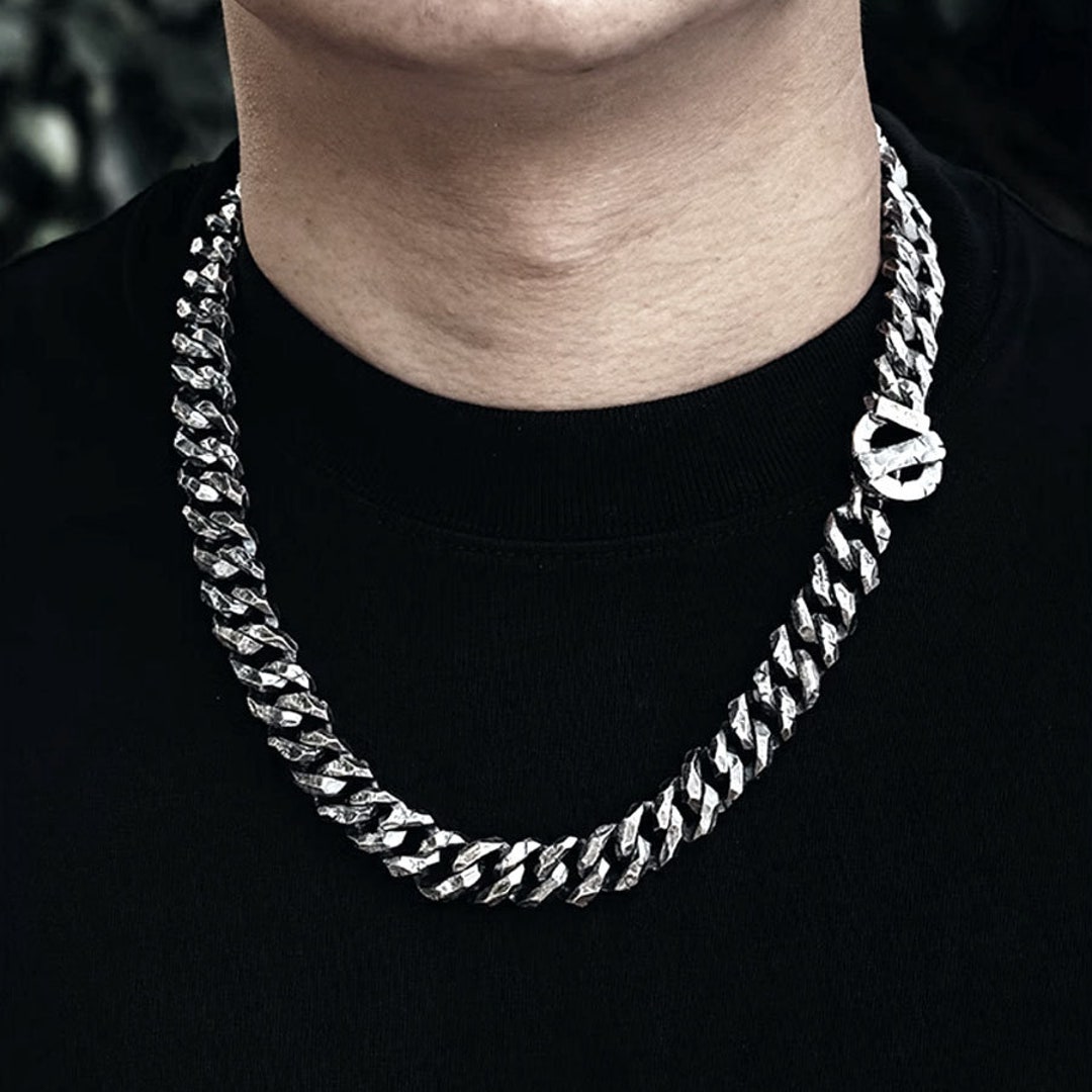 Mens Necklace Pure Manly Elegant Silver Necklace 925 Sterling Silver ...