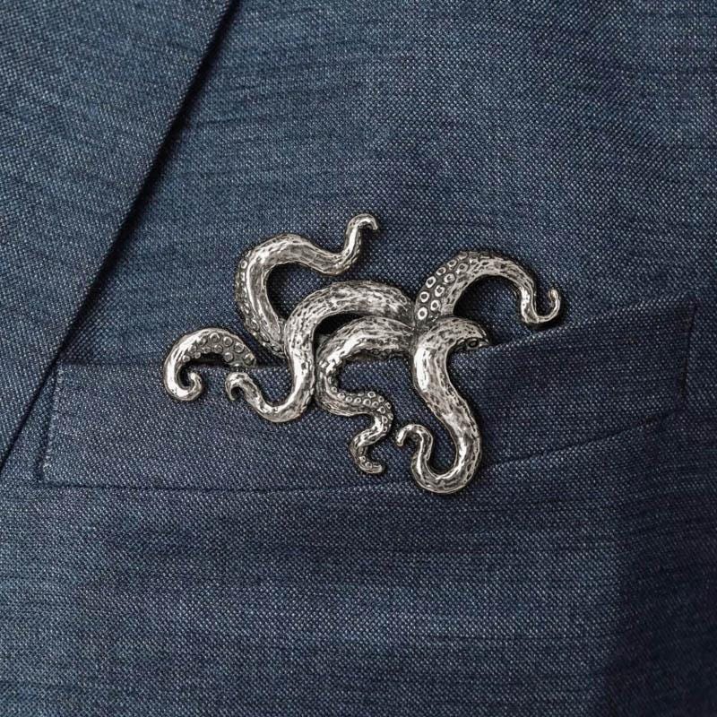 Octopus Brooch - Etsy