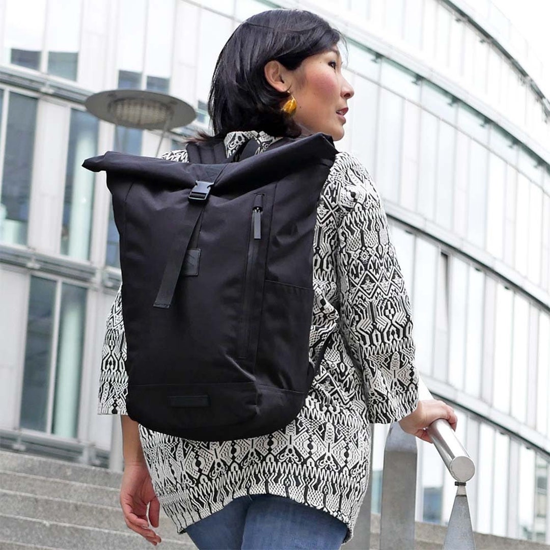 Lightweight Roll-top Backpack Women & Men, Daypack, Flap Backpack With ...