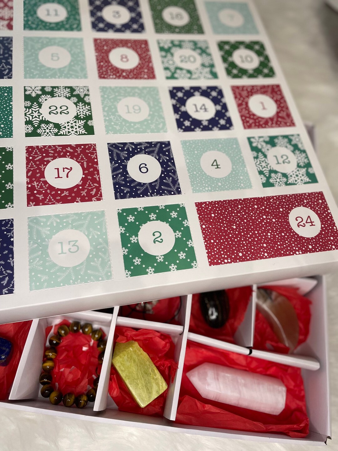 24 Day Advert Calendar, Advert Calendar, Crystal Advert Calendar ...