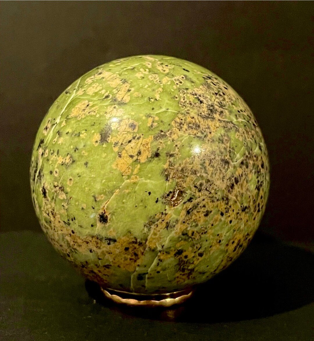 Rare Serpentine Sphere 234 Grams, NEW Serpentine, Crystal Healing ...