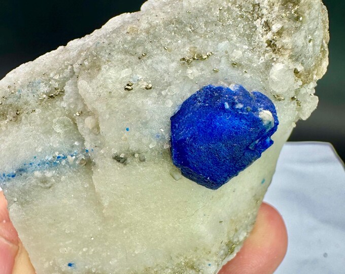 Rare Blue Lazurite Crystal With Matrix , Mineral Specimens , Crystals ...
