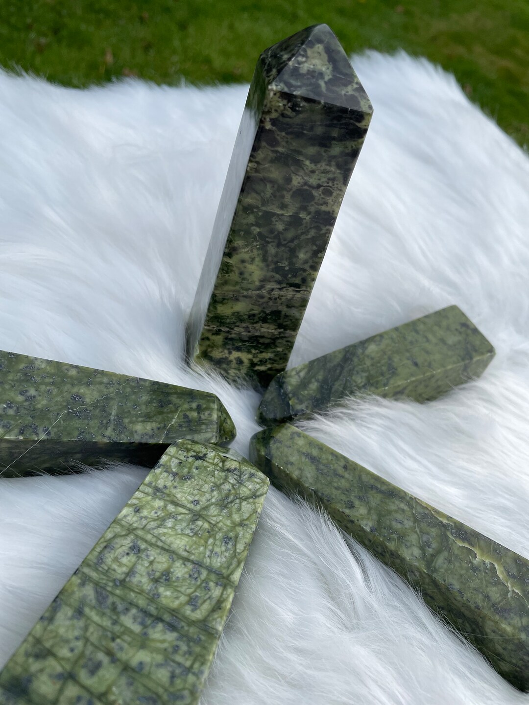 Serpentine Tower , Obelisk , NEW Serpentine, Crystal Healing, Crystal ...