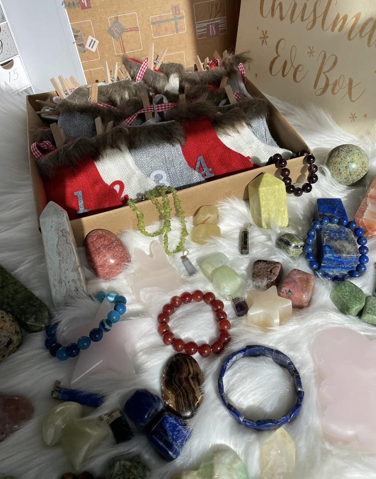 CRYSTAL ADVENT CHRISTMAS Calendar , Advent Calendar, Crystal Advent ...