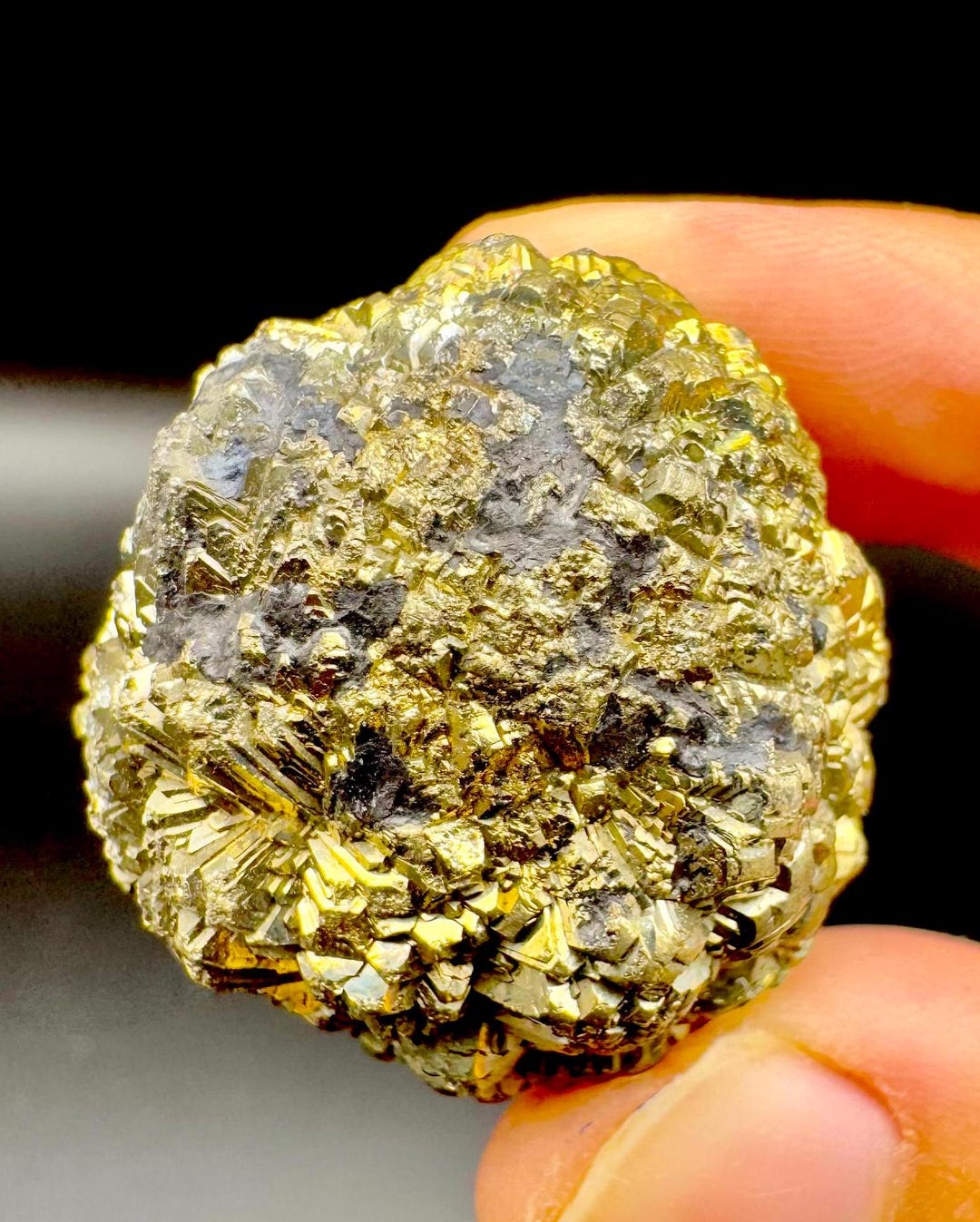 50g Golden Pyrite Cluster Specimen Ball Shape Specimen, Minerals ...