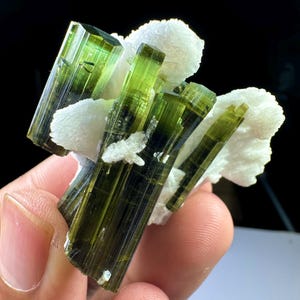 Tourmaline Crystal Cluster With Albite Matrix Combine Specimen ...