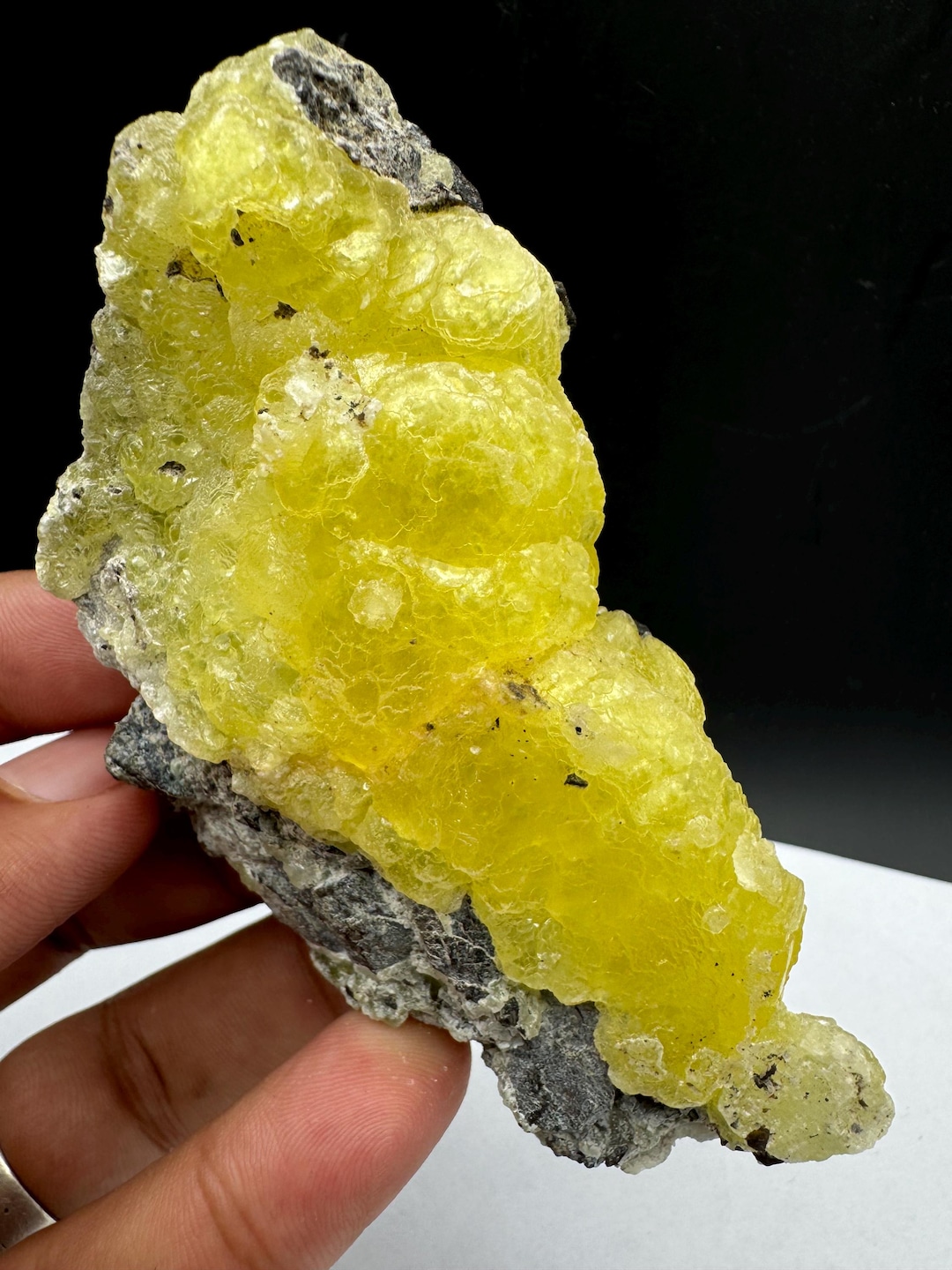 Rare Yellow Brucite Crystal on Matrix , From Baluchistan, Mineral ...