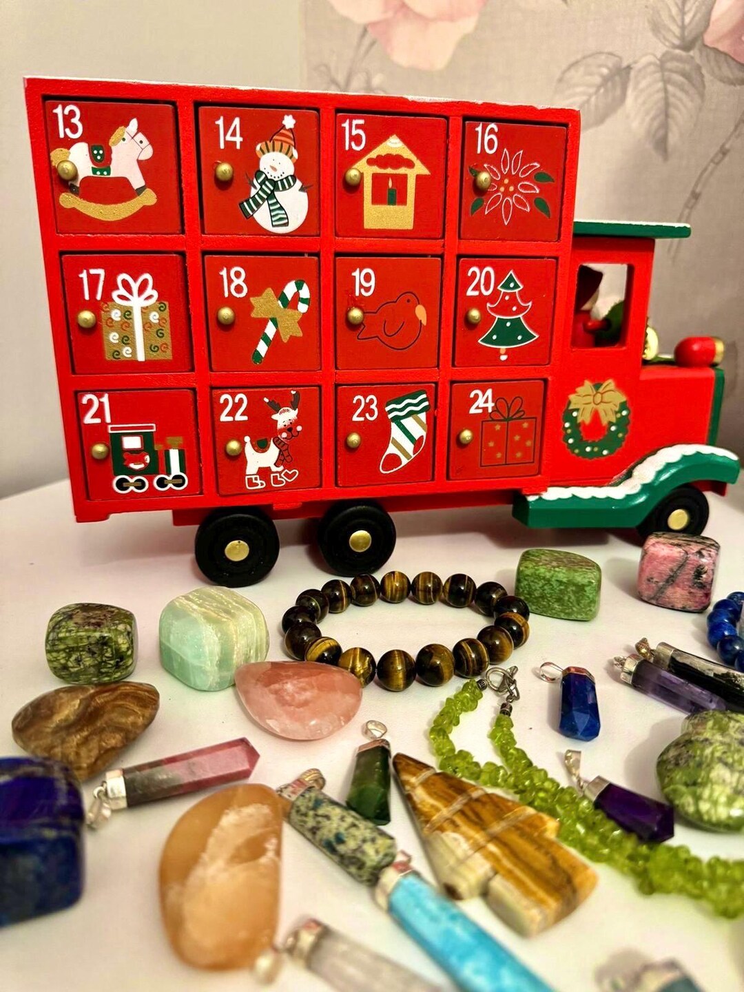 CRYSTAL ADVENT CHRISTMAS Calendar , Advent Calendar, Crystal Advent ...