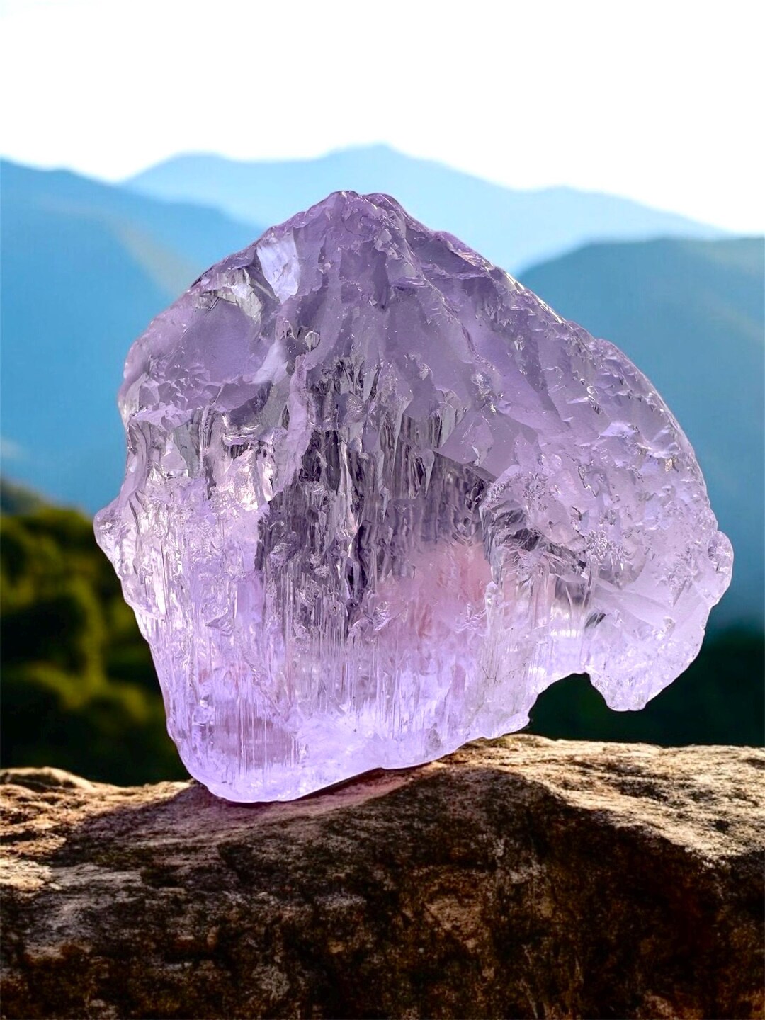 Natural Transparent Purple Colour Kunzite Crystal AFG , Minerals ...