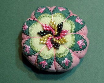 Embroidered Wool Pin Cushion Tomato Style, Original Design, Ground ...