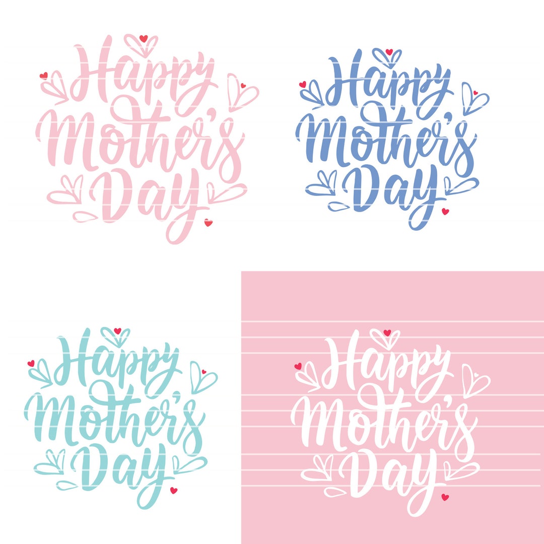 Mother's Day SVG Logo for Mom' Card, SVG and PNG File for Mothers Day ...