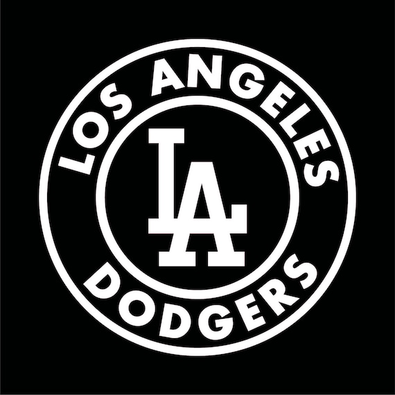 Los Angeles Dodgers Circle Vinyl Decal Etsy