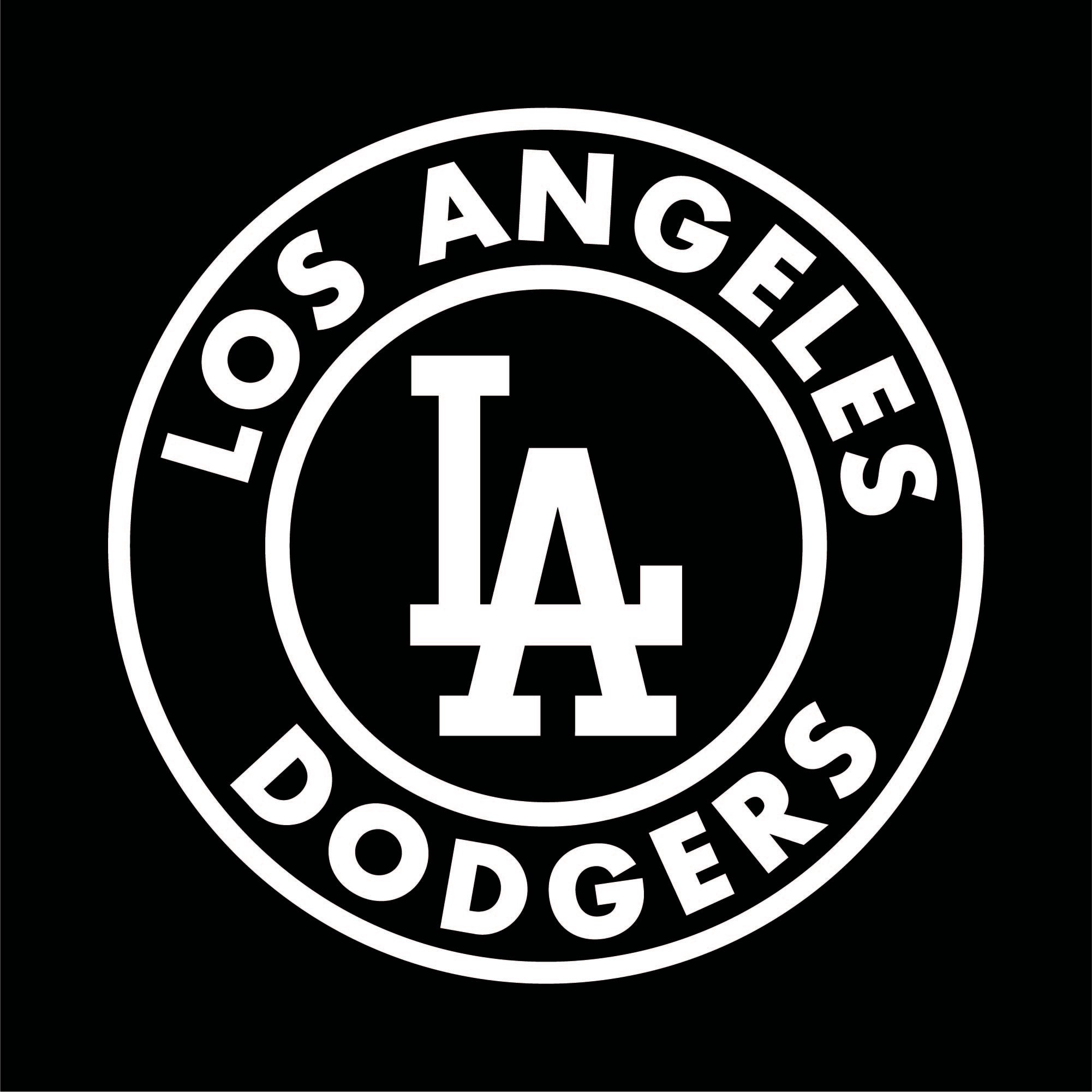 Los Angeles Dodgers Circle Vinyl Decal - Etsy