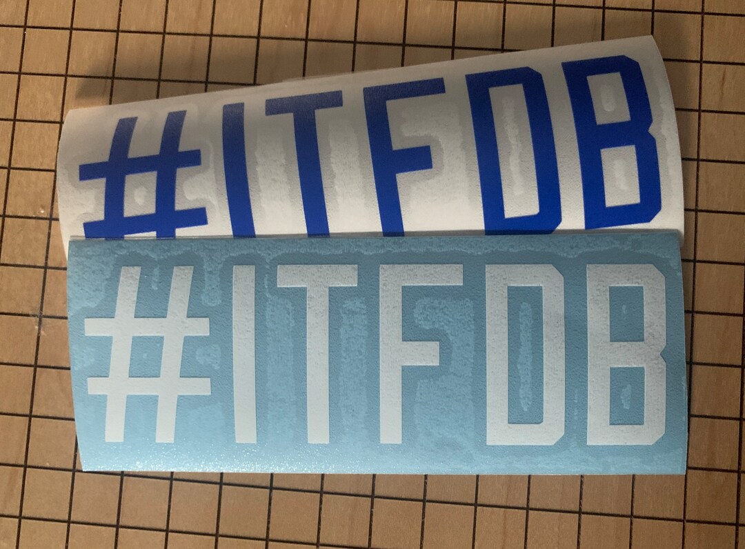 It's Time for Dodger Baseball Vinyl Decal - #ITFDB - Etsy