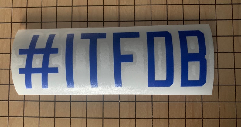 It's Time for Dodger Baseball Vinyl Decal ITFDB - Etsy