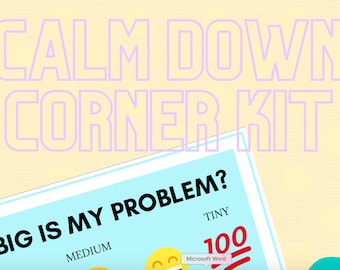 Calm Down Corner Printable Kit for Kids INSTANT PDF DOWNLOAD - Etsy UK