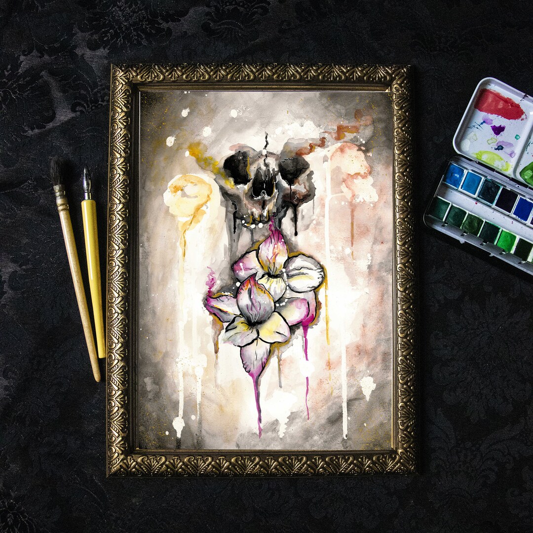 Floral Decomposition Original Watercolor Artwork - Etsy