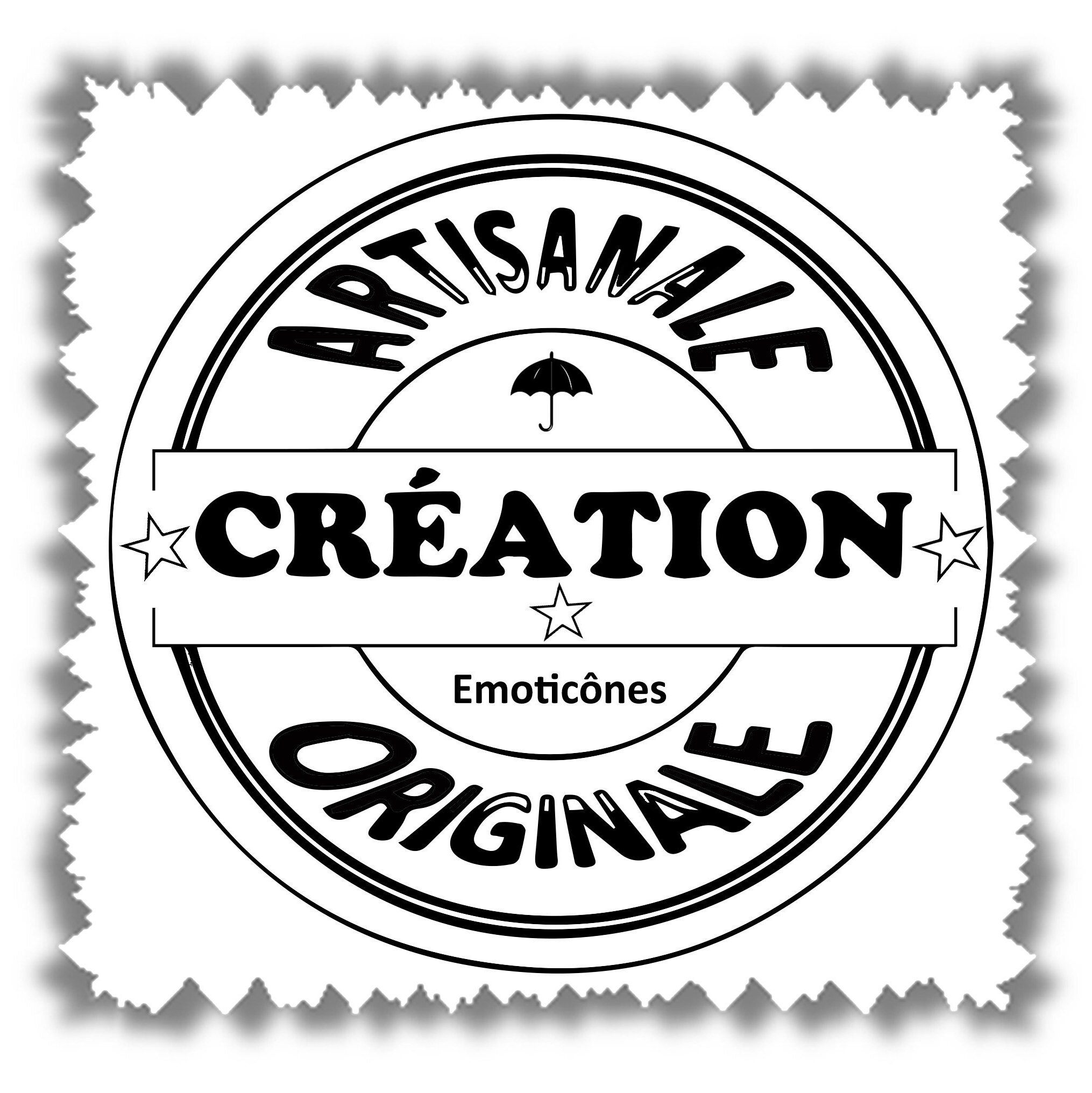 Black and White "emoticons" Alpha Umbrella. - Etsy UK