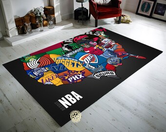 Nba Basketball Rug - Etsy