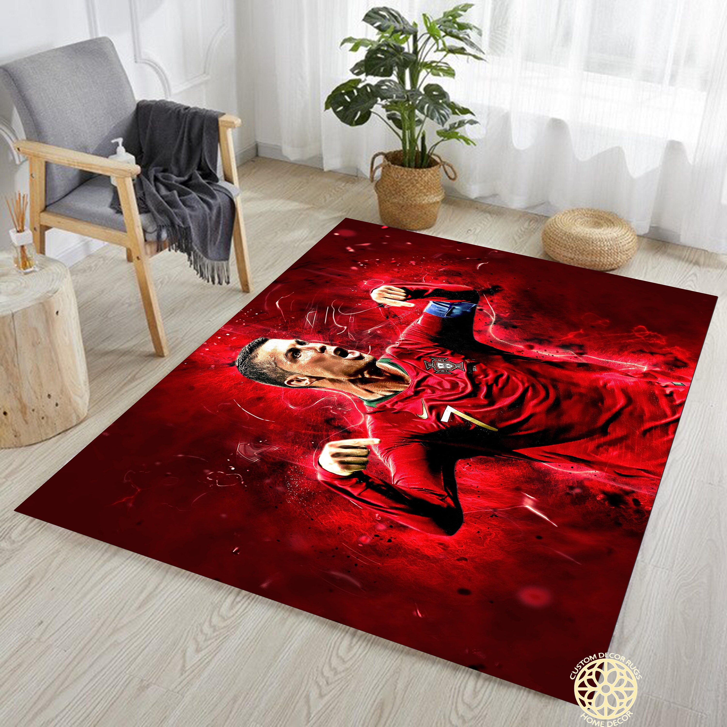 Football Rug Motivation Rug Man Cave Carpet Sport Art Rug - Etsy