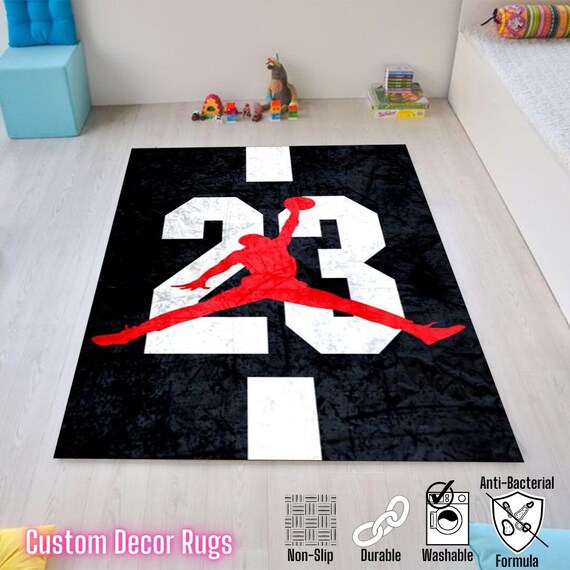 Jordan Rug NBA Rug Modern Rug Custom Rug Basketball Rug - Etsy