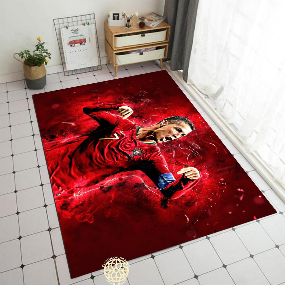 Football Rug Motivation Rug Man Cave Carpet Sport Art Rug - Etsy