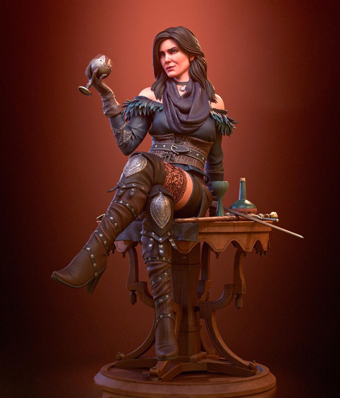 Yennefer The Witcher STL file for 3D printing - Etsy France