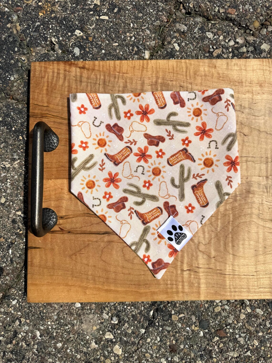Yeehaw | Cat/dog Snap on Reversible Pet Bandana | Western | Country ...