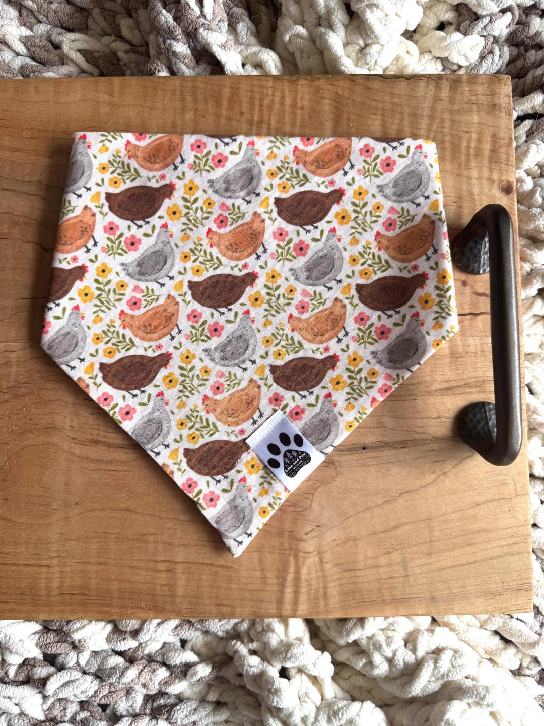 Spring Chickens | Cat/dog Snap on Reversible Pet Bandana | Animal ...
