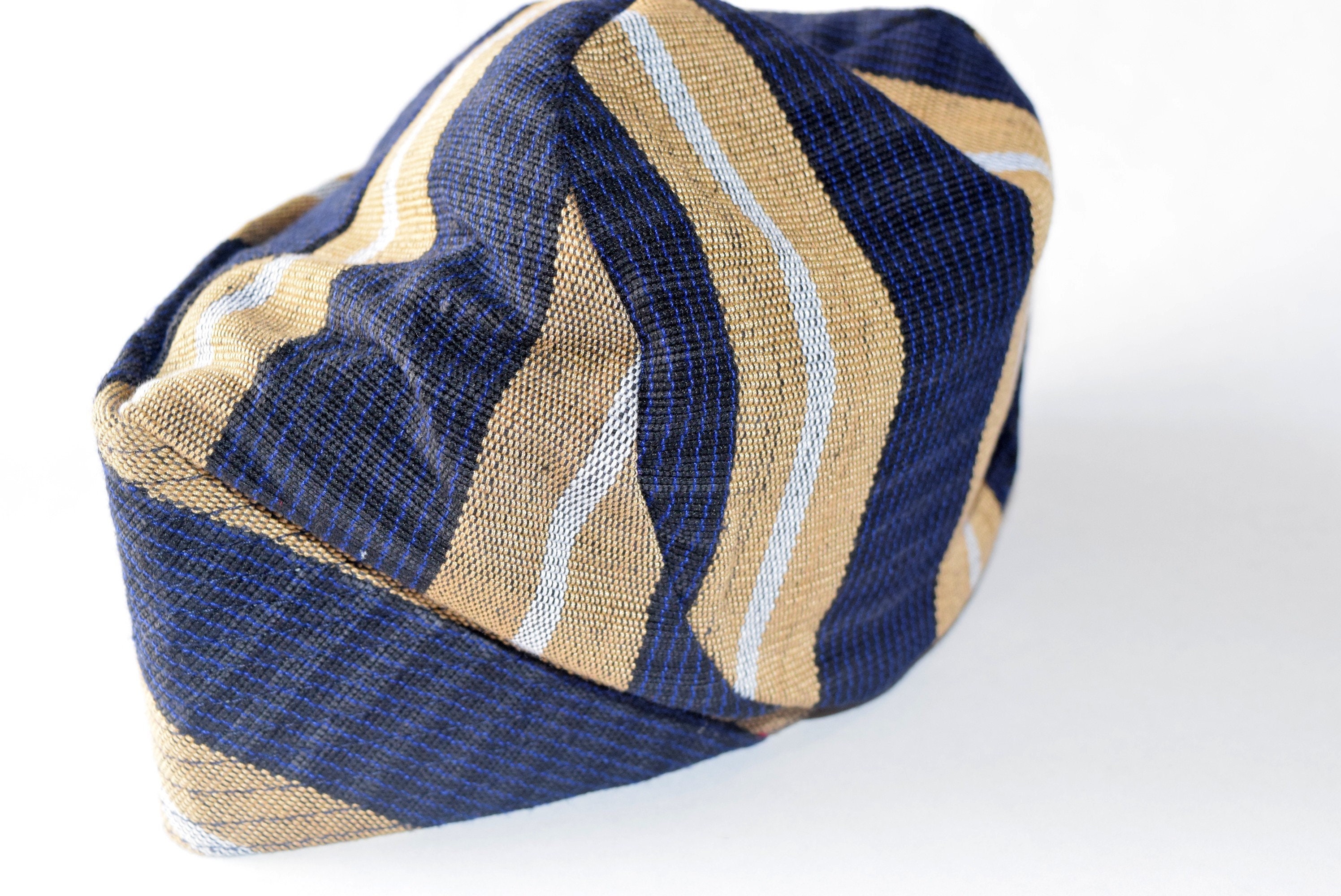 African Men Hat, Nigerian Wedding Hat, Aso Oke, Kufi Hat for Men ...