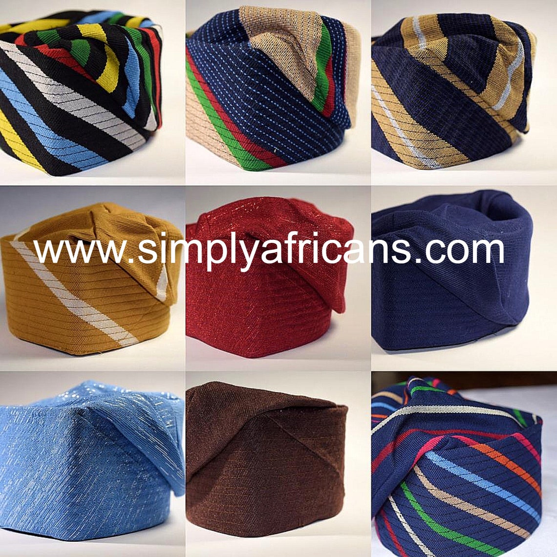 African Hat Aso Oke Kufi Hat Nigerian Wedding Hat Agbada - Etsy